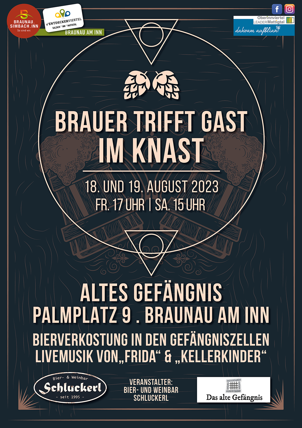 Brauer trifft Gast im Knast – Bierverkostungsfest | Braunau.Simbach.Inn