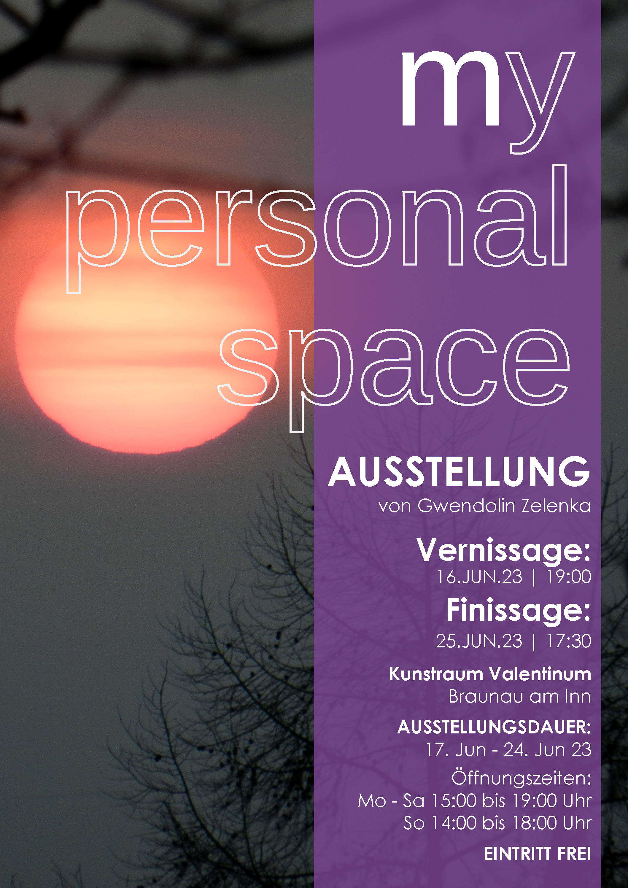Ausstellungseröffnung: „my personal space“ – Gwendolin Zelenka | Braunau.Simbach.Inn