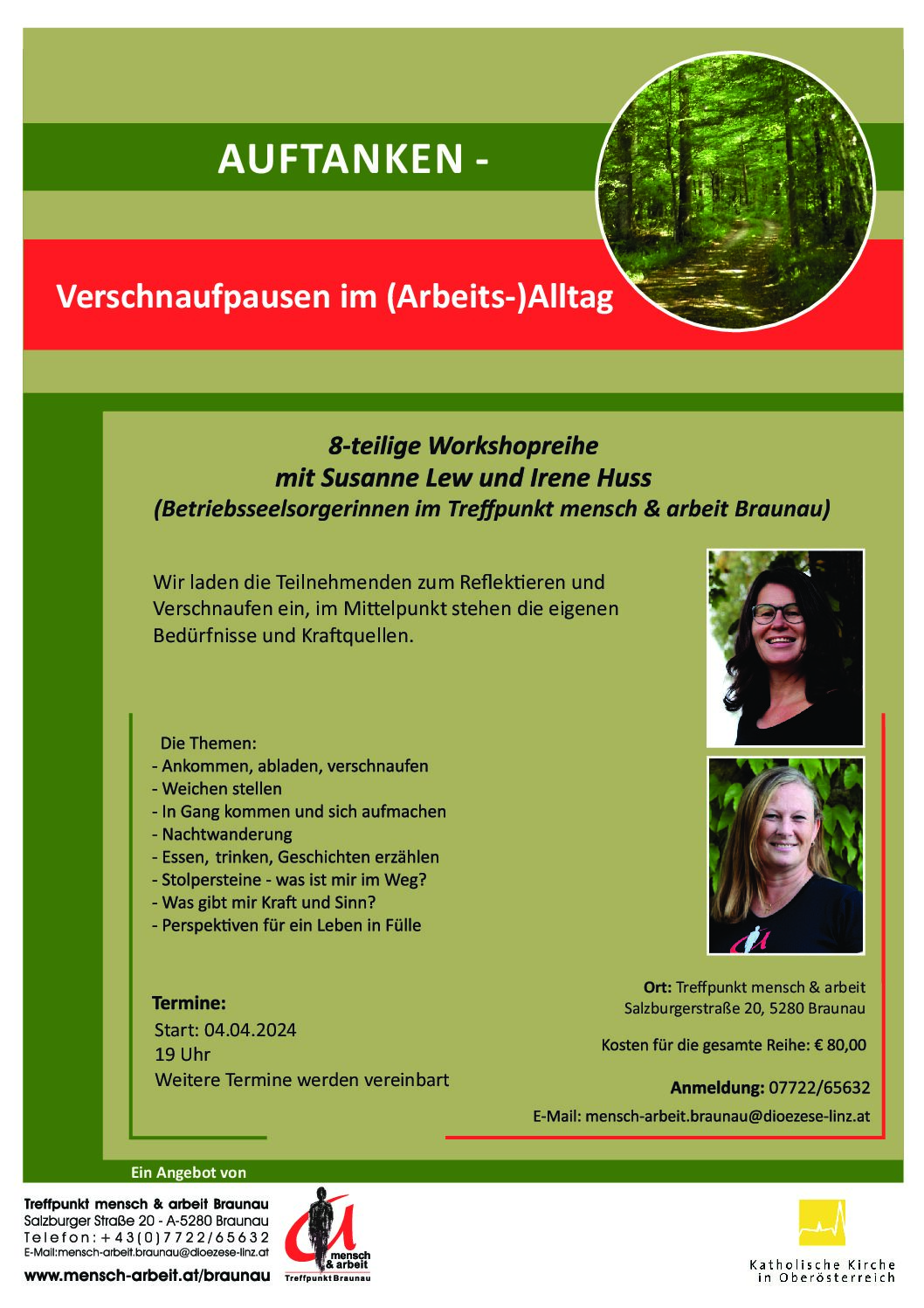 Workshopreihe: Auftanken | Braunau.Simbach.Inn