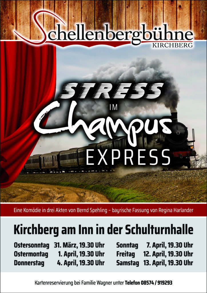 Theater der Schellenbergbühne: Stress im Champus- Express | Braunau ...